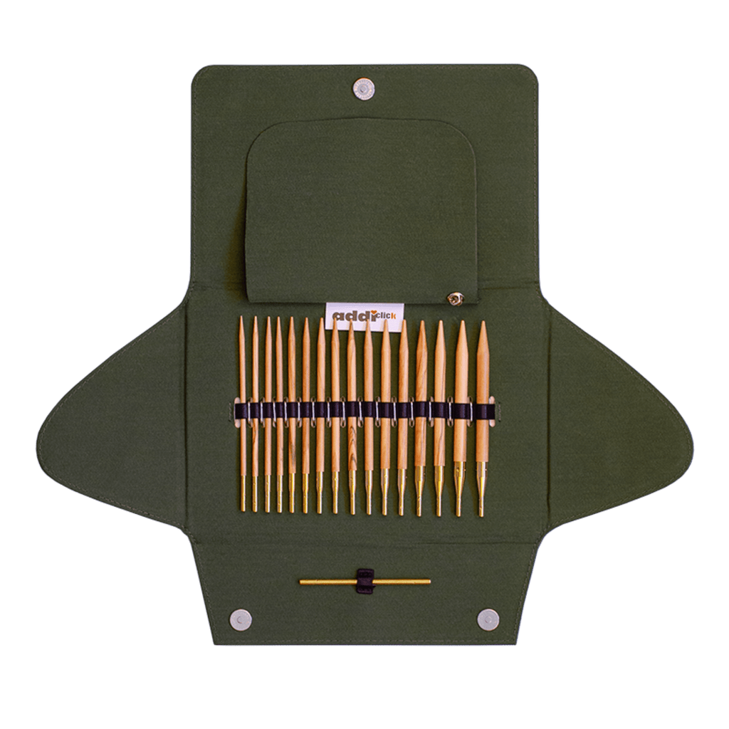 Addi | addiClick Nature Olivewood Interchangeable Knitting Needle Set ...