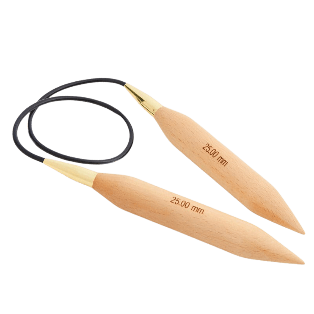KnitPro | Jumbo Wood | Fixed Circular Knitting Needles