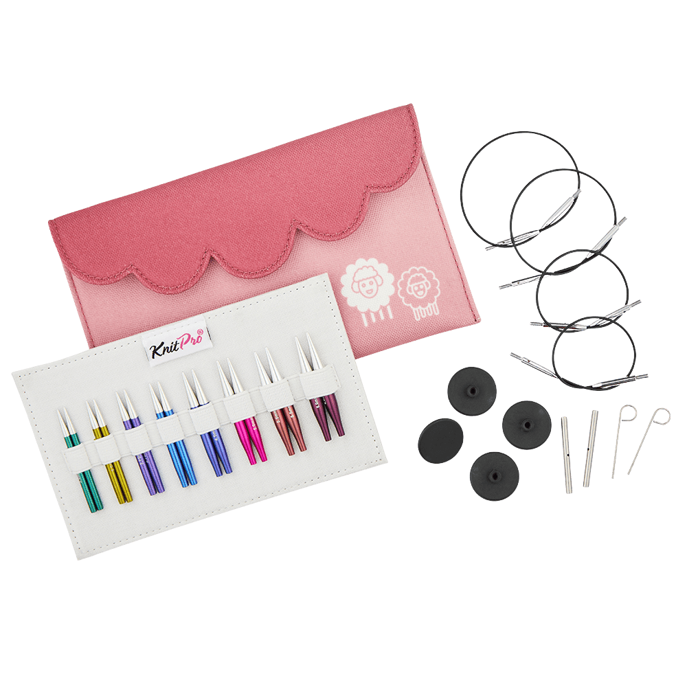 KnitPro | Zing | Deluxe Interchangeable Knitting Needle 5cm Mini Set